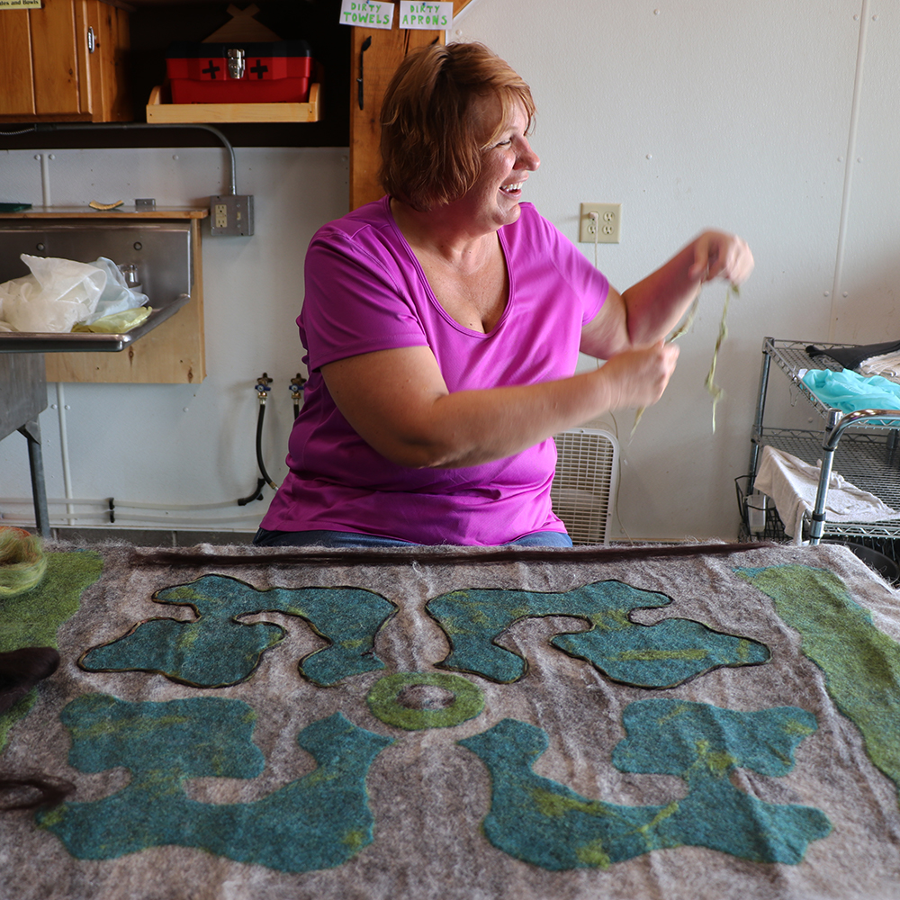Felted Rugs North House Folk School Course