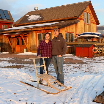 Kick Sled Building Push and Glide, North House Folk School Course