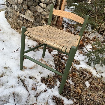 Single Slat Post and Rung Chair